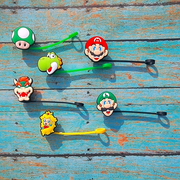 Other | Super Mario Straw Toppers | Poshmark